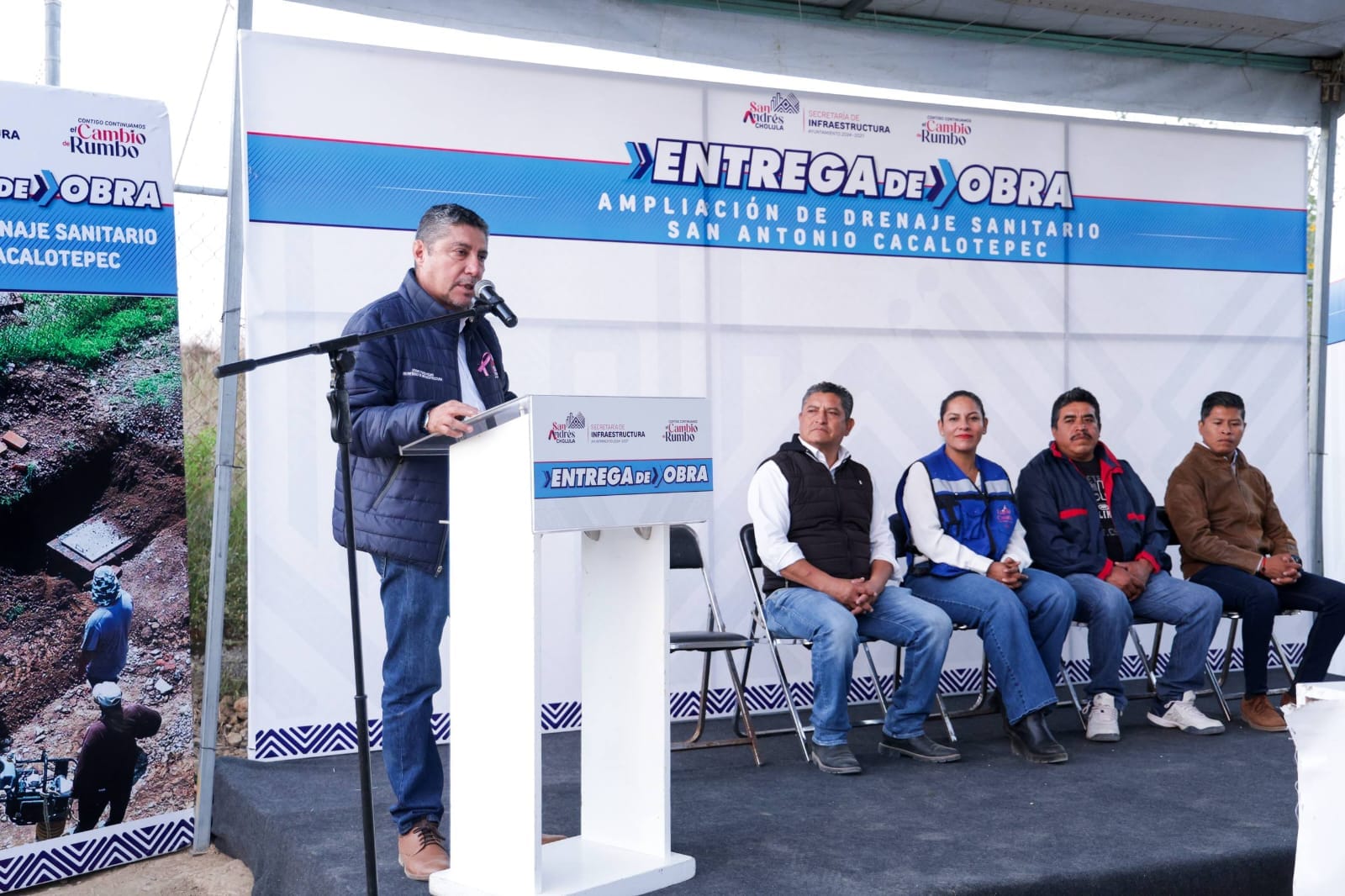 Entrega Lupita Cuautle Obras De Drenaje Y Electrificación En San